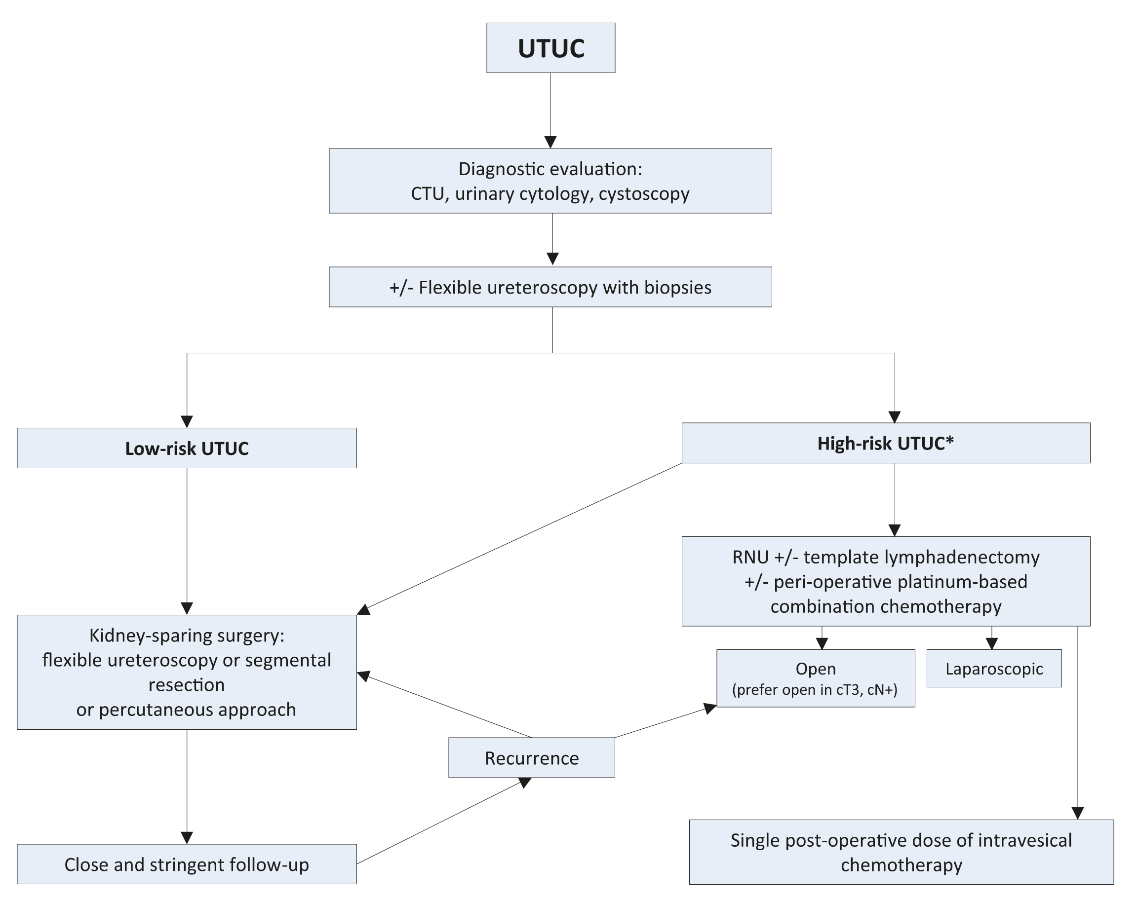 Upper Urinary Tract Urothelial Cell Carcinoma - DISEASE MANAGEMENT - Uroweb